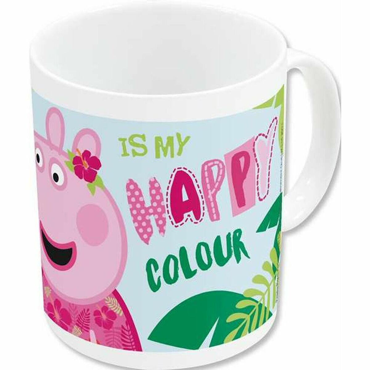 Muki Peppa Pig Having fun Keraminen Vaaleanpunainen (350 ml) – LILIPLEX